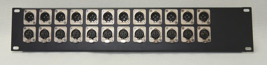 12 Channel Audio Patch Panel with Optional DT-12 Connector - Trinity ...