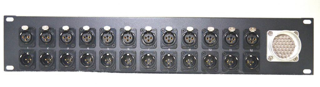 12 Channel Audio Patch Panel with Optional DT-12 Connector - Trinity ...